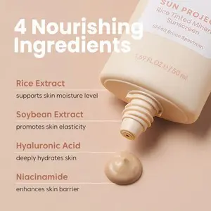 THANK YOU FARMER Sun Project Rice Tinted Mineral Sunscreen
