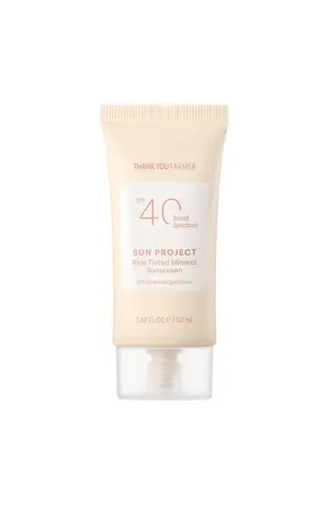 THANK YOU FARMER Sun Project Rice Tinted Mineral Sunscreen