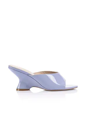 LANA WILKINSON Mia Wedge Sandals - Periwinkle