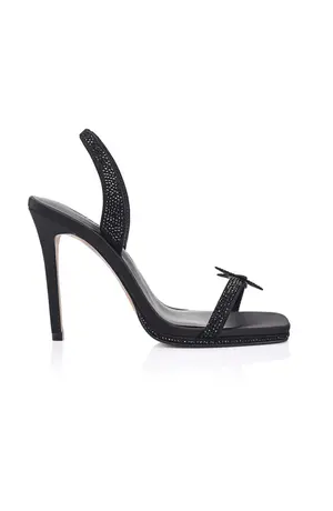 LANA WILKINSON Astrid Embellished Stiletto Sandal - Black