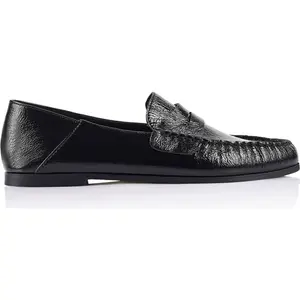 LANA WILKINSON Scottie Leather Loafer - Black