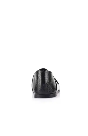 LANA WILKINSON Scottie Leather Loafer - Black