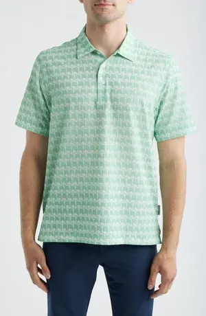 Tommy Bahama Bahama Coast Palm Reader Islandzone® Polo - Mint Mojito