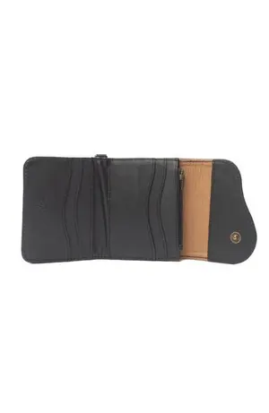 MANDRN Leather Trifold Wallet - Black