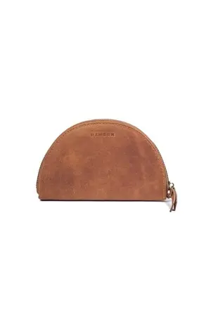 MANDRN Leather Halfmoon Wallet Saddle (light)