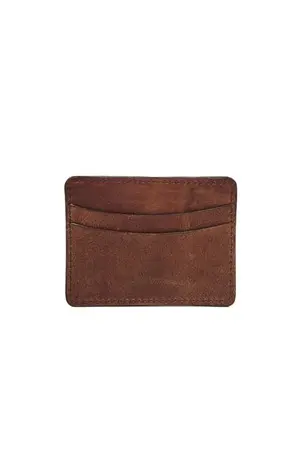 MANDRN Leather Cardholder - Saddle (dark)