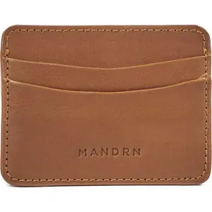 MANDRN Leather Cardholder Tan