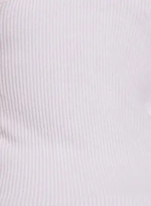 Lucky In Love Ribbed Racerback Tank - Birch