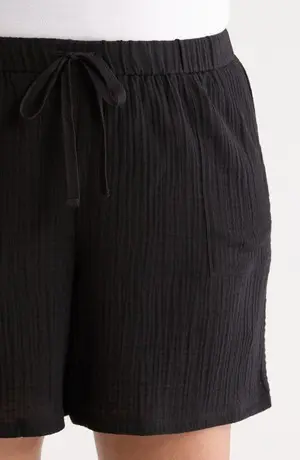 Eileen Fisher Organic Cotton Gauze Shorts