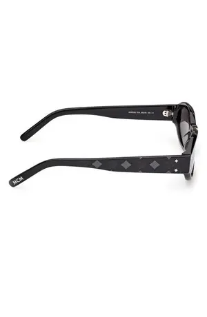 Mcm Oval Sunglasses - Black/classical Smoke