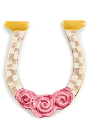 MACKENZIE-CHILDS Check Horseshoe - Mocha