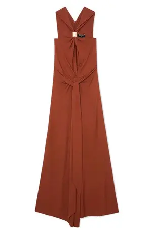 REISS Fortuna Clasp Detail Maxi Dress