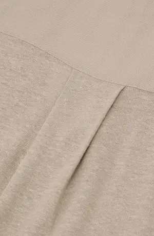 REISS Linen V-neck Tee