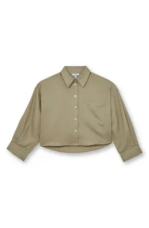 Women's Cropped Linen Shirts