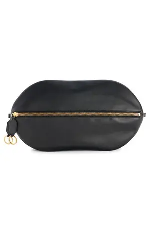 Balenciaga Medium Bolero Leather Bowling Bag - Black/plum