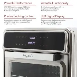 MEGACHEF Digital Electric Multi-function Air Fryer And Counter Top Oven