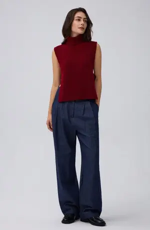 JUANA High Rise Trousers - Denim