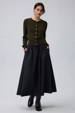 JUANA Hemp Blend Maxi Skirt