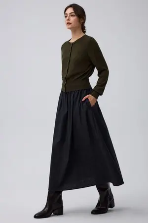 JUANA Hemp Blend Maxi Skirt