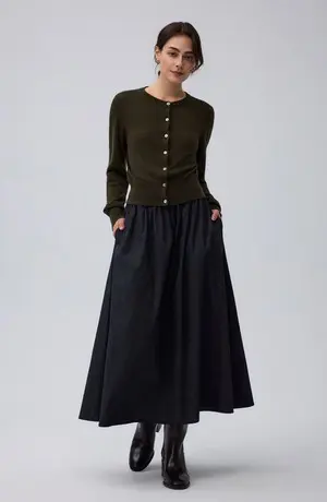 JUANA Hemp Blend Maxi Skirt