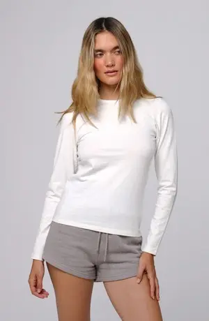 JUANA Hemp Essentials Long Sleeve Tee - White