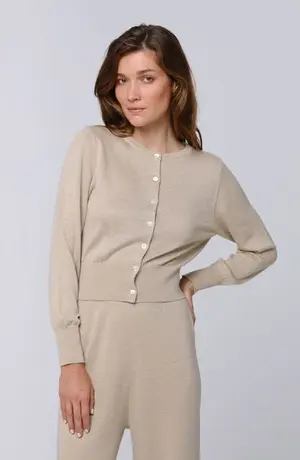 JUANA Liora Knitted Cardigan - Beige