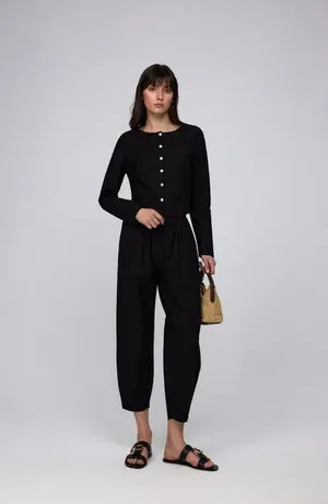 JUANA Aella Mid Rise Relaxed Tapered Pants
