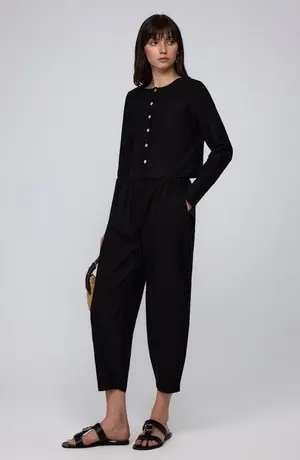 JUANA Aella Mid Rise Relaxed Tapered Pants