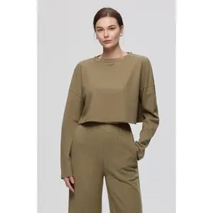 JUANA Aera Pull-on Wide Leg Pants - Olive