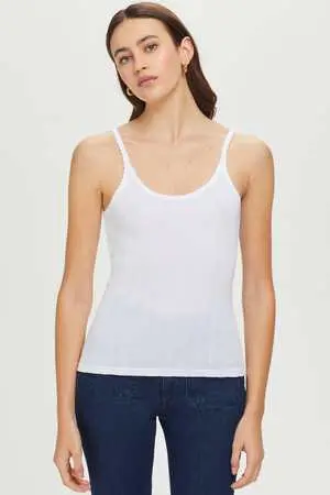 Goldie LeWinter Peruvian Cotton Pointelle Camisole - White