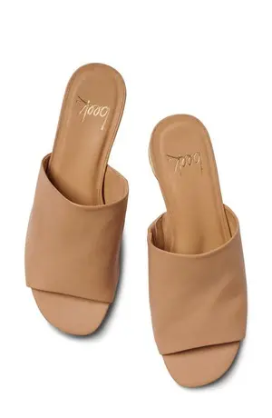 Beek Stilt Slide Sandal With Raffia Block Heel - Beach