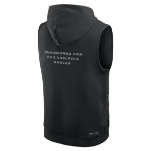 Nike Philadelphia Eagles Sleeveless Pullover Hoodie - Black