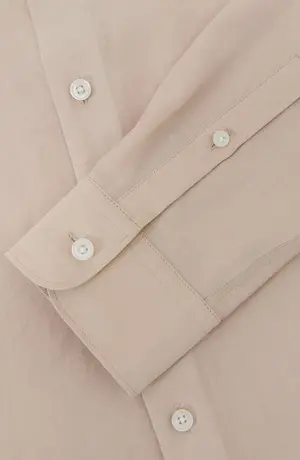 REISS Oscar Regular Fit Button-up Shirt - Stone