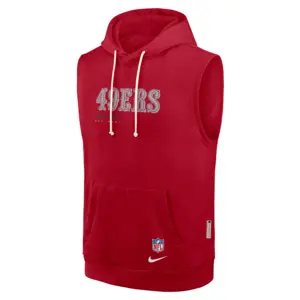 Nike San Francisco 49ers Sleeveless Pullover Hoodie - Red