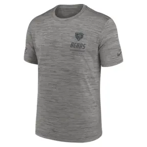 Nike Chicago Bears Sideline Team Issue Velocity Dri-fit Nfl T-shirt - Grey