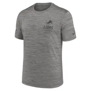 Nike Detroit Lions Sideline Team Issue Velocity Dri-fit Nfl T-shirt - Grey