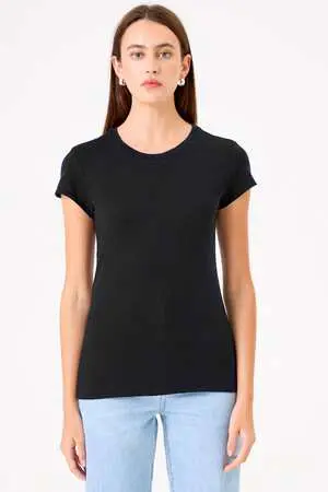 Goldie LeWinter Signature Slub Crewneck T-shirt - Black