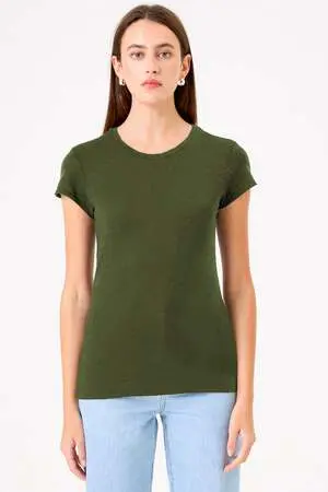 Goldie LeWinter Signature Slub Crewneck T-shirt - Holly