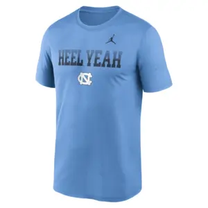 JORDAN North Carolina Primetime Kinetic Mantra Legend Brand Dri-fit College T-shirt - Blue