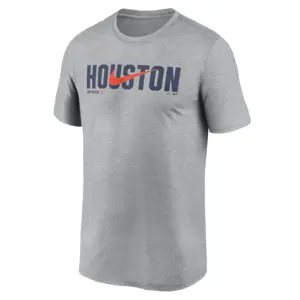 Nike Houston Astros Swoosh Legend Dri-fit Mlb T-shirt - Grey