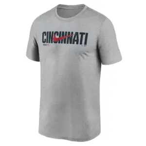 Nike Cincinnati Reds Swoosh Legend Dri-fit Mlb T-shirt - Grey