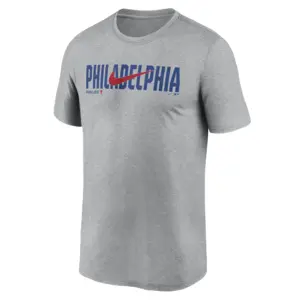 Nike Philadelphia Phillies Swoosh Legend Dri-fit Mlb T-shirt - Grey