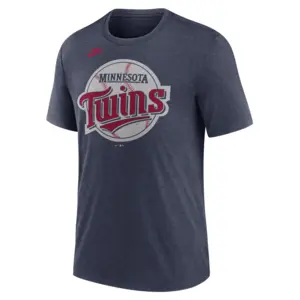 Nike Minnesota Twins Cooperstown Logo Mlb T-shirt - Blue