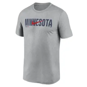 Nike Minnesota Twins Swoosh Legend Dri-fit Mlb T-shirt - Grey