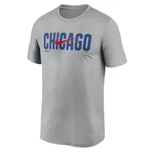 Nike Chicago Cubs Swoosh Legend Dri-fit Mlb T-shirt - Grey