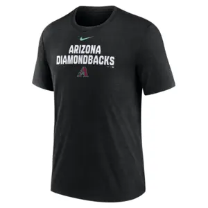 Nike Arizona Diamondbacks Stacked Mlb T-shirt - Black