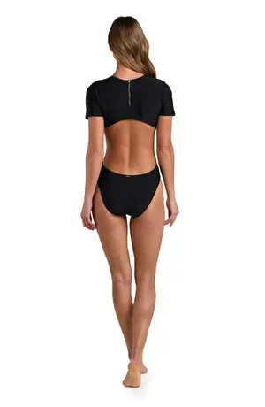 L'Agence Akola Cutout One-piece Rashguard