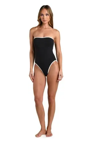 L'Agence Tory Fine Line One-piece Swimsuit