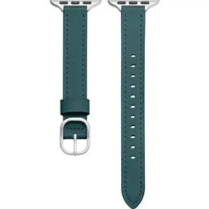 POSH TECH Carmen Skinny Leather Apple Watch Band - Teal