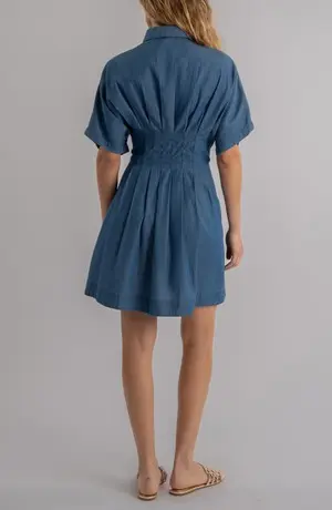 Kut From The Kloth Francesca Dolman Sleeve Button-up Shirtdress